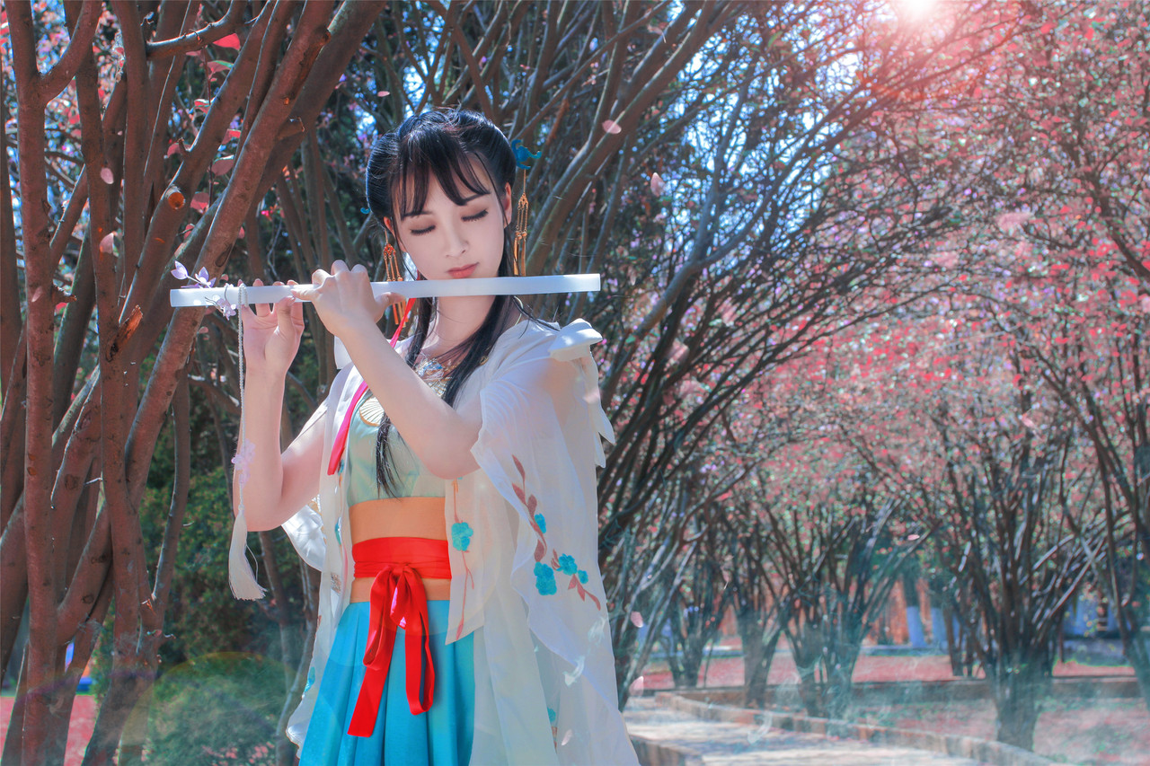 天涯明月刀·心王·醉花阴·少女·cosplay