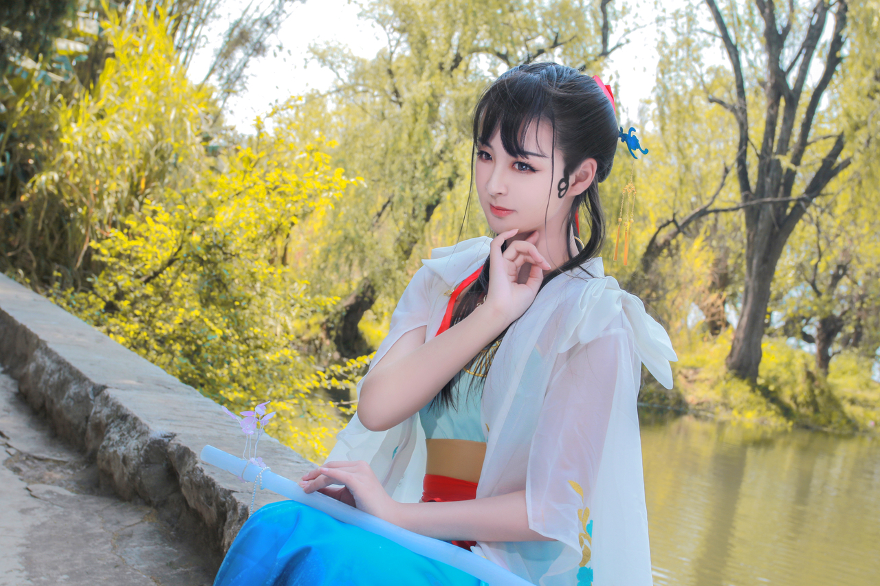 天涯明月刀·心王·醉花阴·少女·cosplay