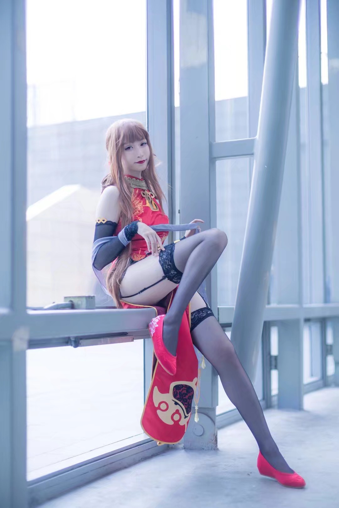 少女前线dsr50红牡丹cosplay