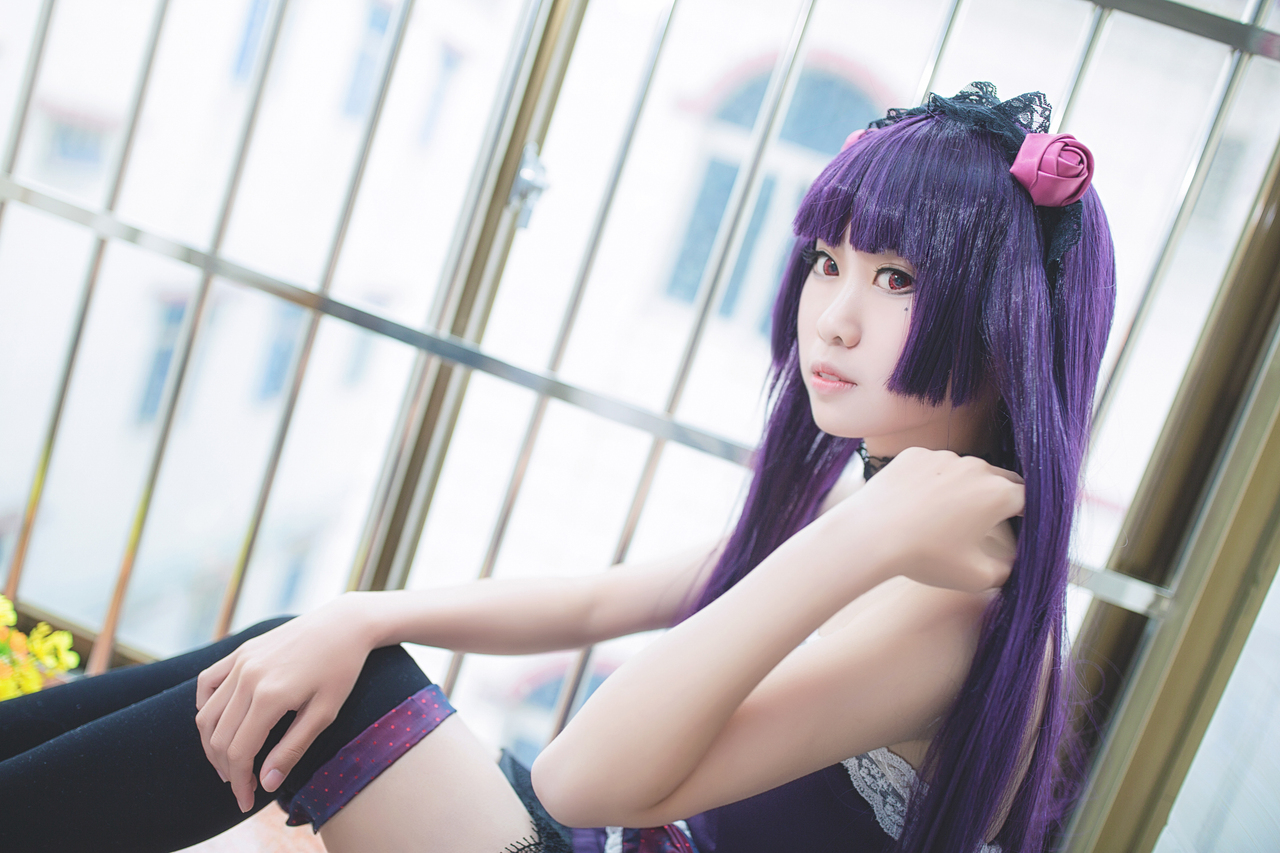 五更瑠璃黑猫睡裙cosplay